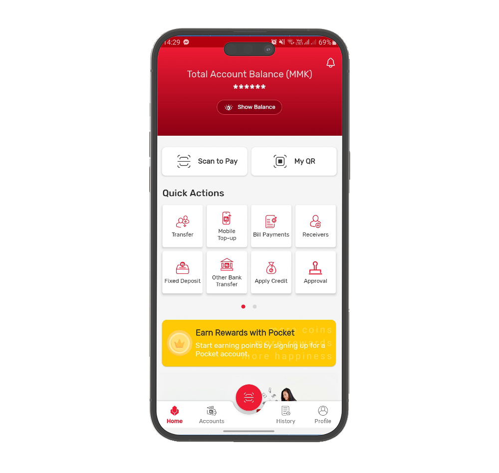 Yoma Bank Next Mobile Application | Yoma Bank | Top Banks in Myanmar